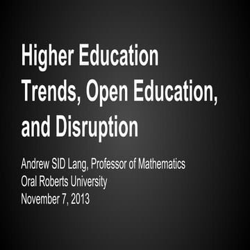 Higher Education | PPT