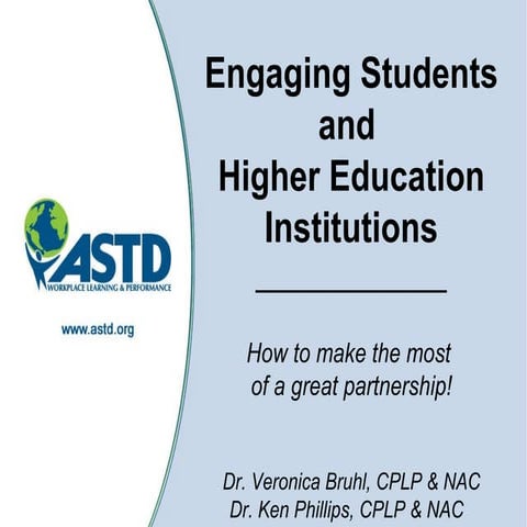 Engaging Students and Higher Education | PPT