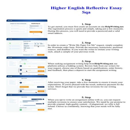 Higher English Reflective Essay Sqa | PDF