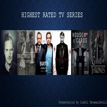 Highest rated tv series presentation by irakli tavamaishvili | PPT