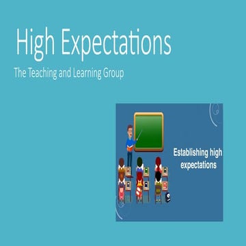 high expectation educational for background | PPTX