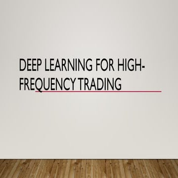 High frequency trading in deep learning.pptx
