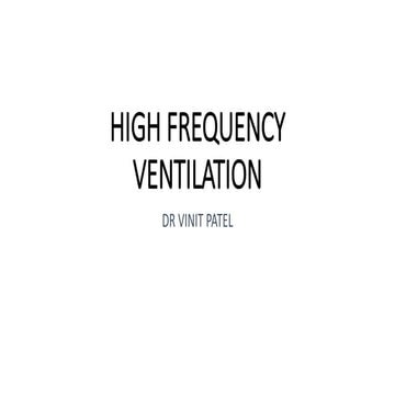 High frequency ventilation.ppt