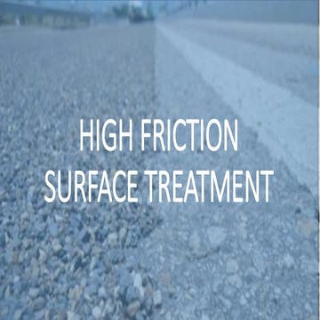 High Friction Surface Treatment | PPT