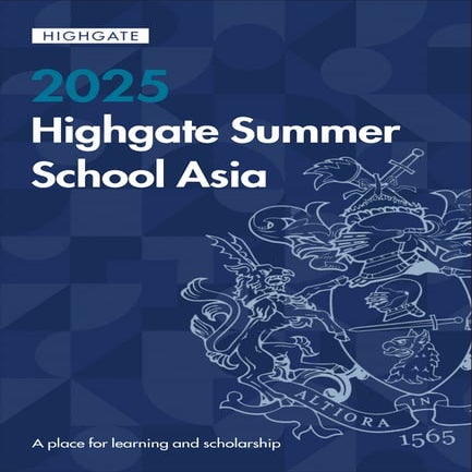 Highgate Summer School Asia_2025 - for reference | PDF