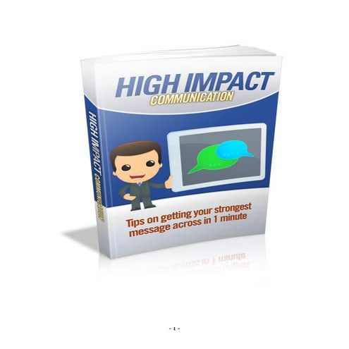 High impact communication | PDF
