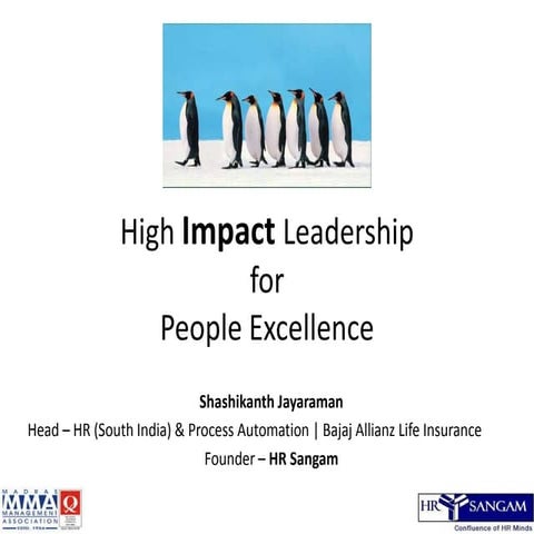 High impact leadership for people excellence | PPTX