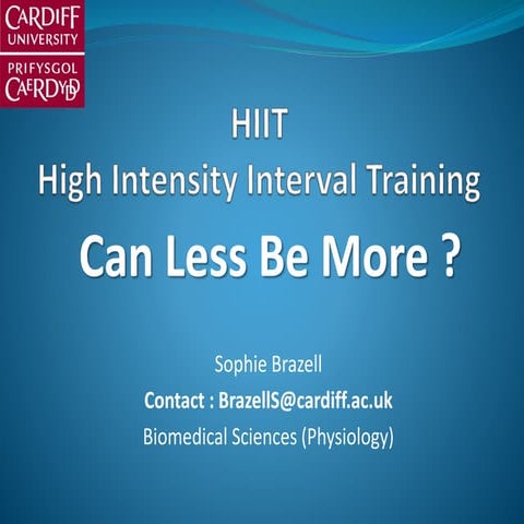 High intensity interval training | PPTX