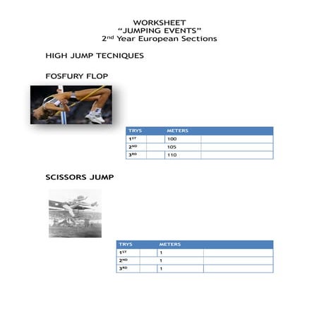 High jump | PDF