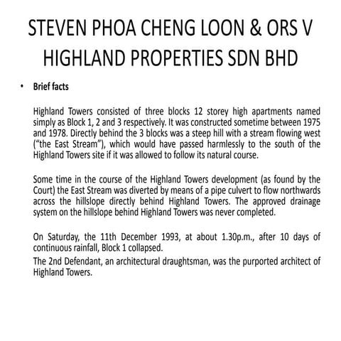 Highland tower | PPTX