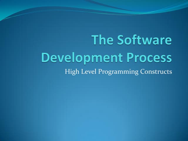 High Level Programming Constructs | PDF High Level Programming Constructs | PDF