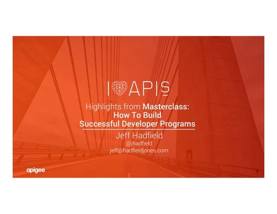 Developer Marketing - API Days | PPT