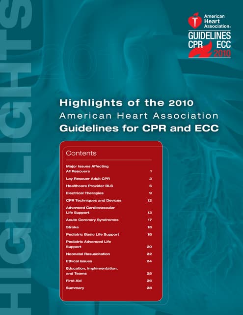 AHA ACLS BLS CPR Guideline 2020 | PDF