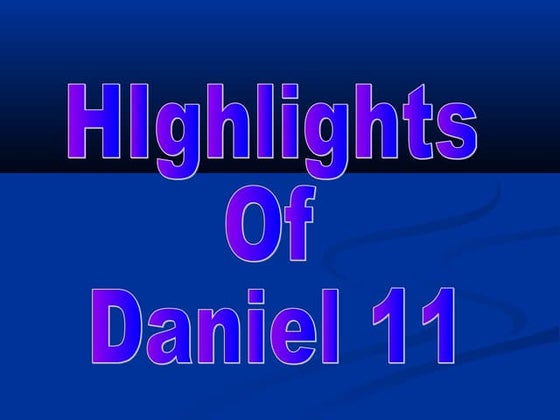 Daniel 7 - 4 Beasts | PPT
