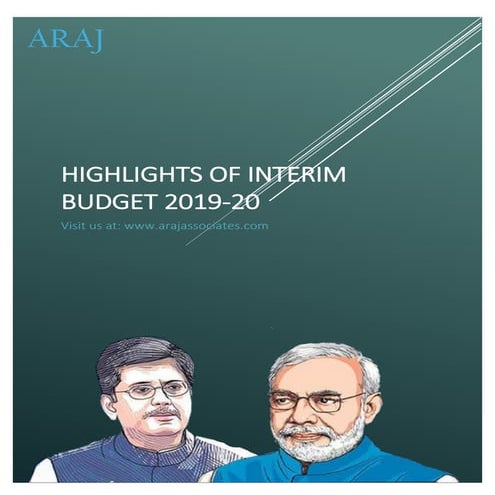 Highlights of interim budget 19 | PDF