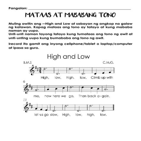 High low song | PDF