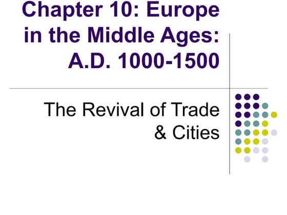 Development of towns and cities in the Medieval Period | PPT