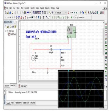 High pass filter analysis complete | PPTX