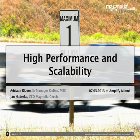 High Performance and Scalability | PPT
