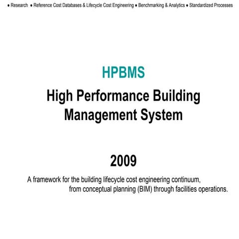 High Performance Building Management System.Ppt