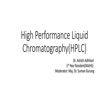 High Performance Liquid Chromatography(HPLC).pptx