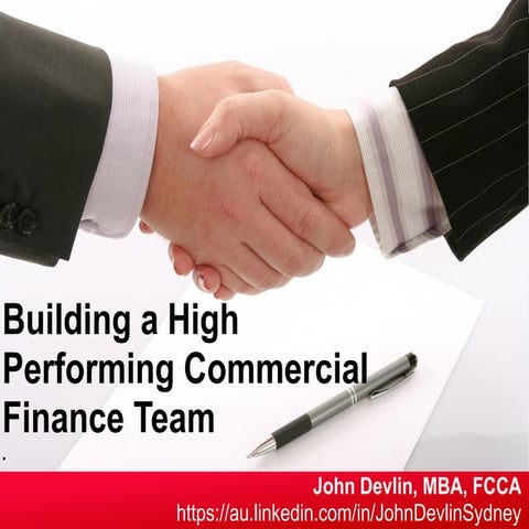 High Performing Commercial Finance Team | PDF