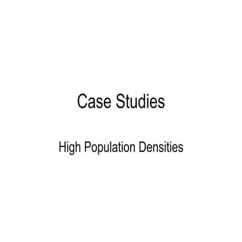 High Population Density Ppt