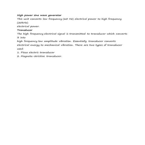 High power sine wave generator | DOCX
