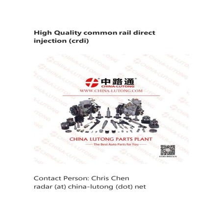 High quality common rail direct injection (crdi) | PDF
