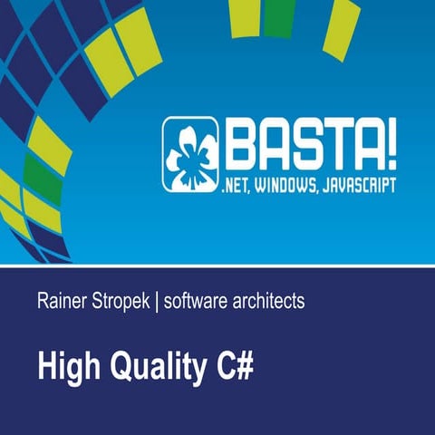 High Quality C Codequality In Practice Ppt