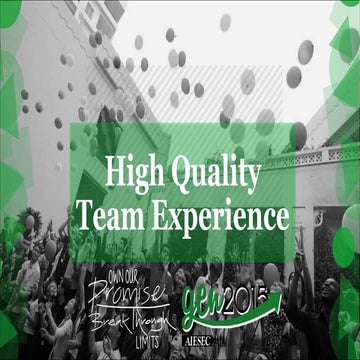 High quality team experience | PPT
