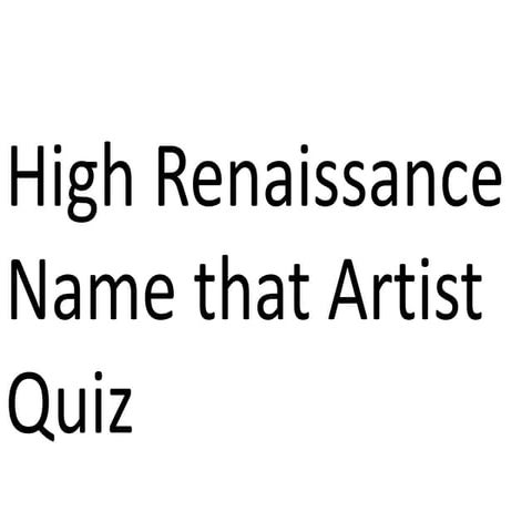 Gothic art guess the artist quiz power point | PPTX