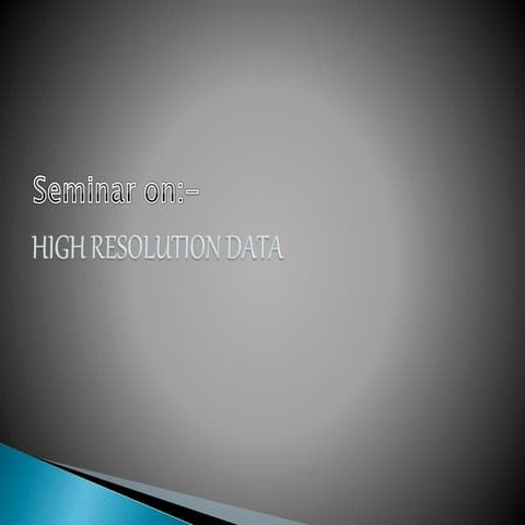 High resolution data | PPTX | Cameras and Camcorders | Consumer Electronics
