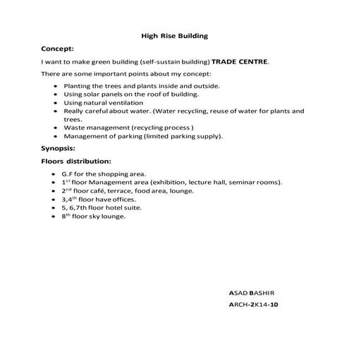 High rise building | DOCX