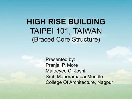 TAIPEI 101, CASE STUDY | PDF