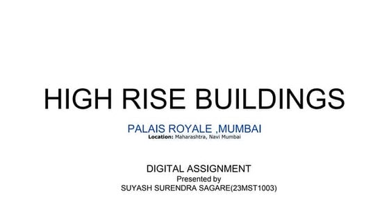 PALAIS ROYALE ,MUMBAI high rise building | PPTX | Civil Engineering ...