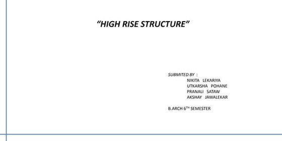 Structural System in High Rise building | PPT