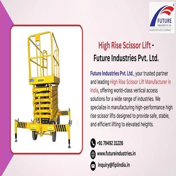 High Rise Scissor Lift Manufacturer in India | PDF