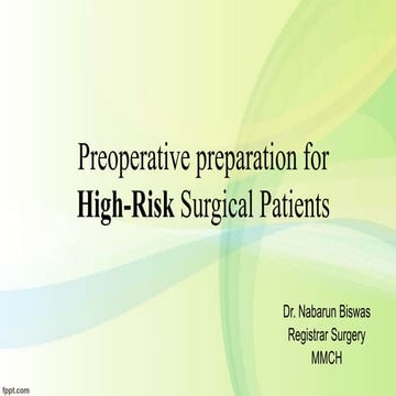 Preoperative preparation of high risk patients.pptx