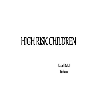 High risk children.pptx