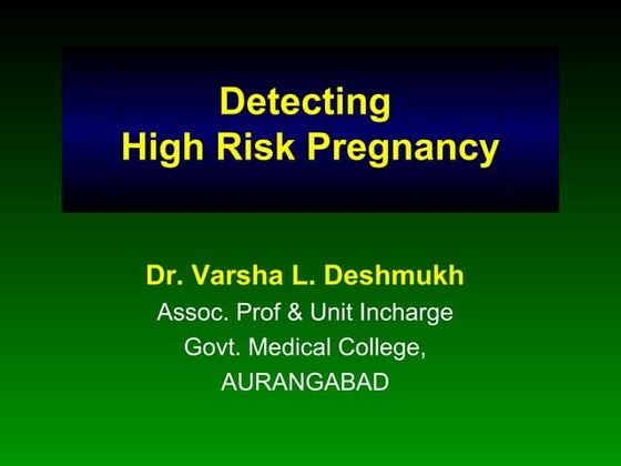 Danger signs during pregnancy | PPT