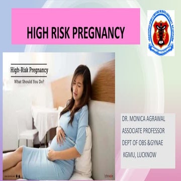 Managing High-Risk Pregnancies | PPT