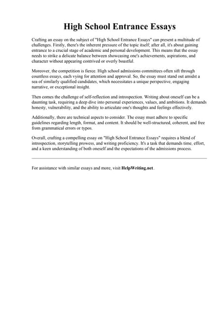 English Essays Examples.pdf | Homework and Study | Education