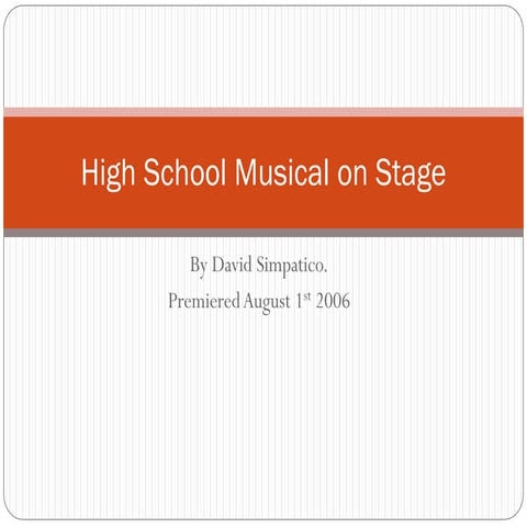 Script high school musical | DOCX