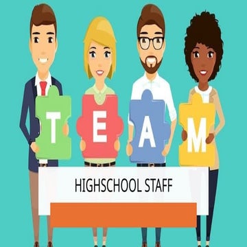 HIGHSCHOOL STAFF vocabulary and descriptions of duties. | PPTX