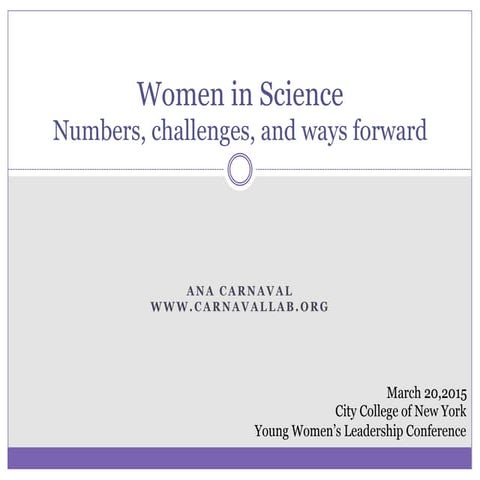 Women in Science: High School | PDF