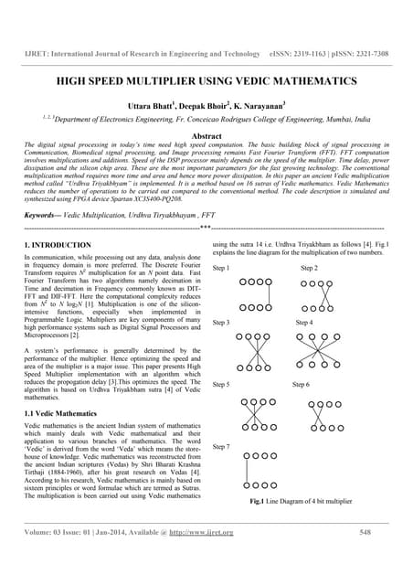 High Speed Multiplier Using Vedic Mathematics Pdf