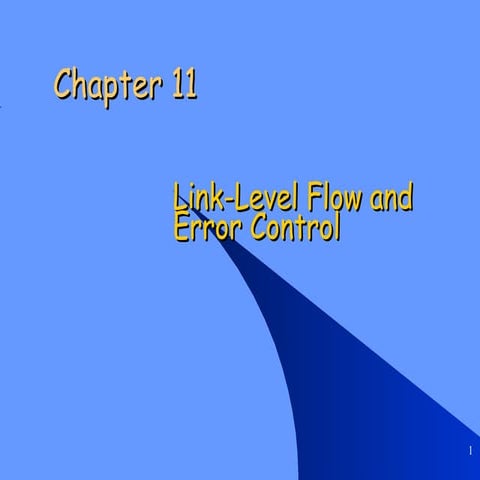 The need for flow and error control in High Speed Network.ppt