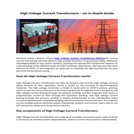 High Voltage Current Transformers – An In-Depth Guide.pdf