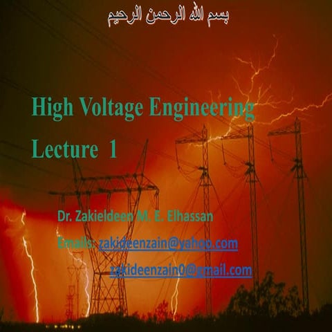 High Voltage Engineering in power system major | PDF